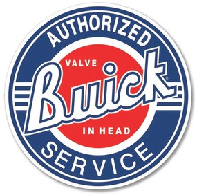 Plechová cedule Buick Service round 30 cm