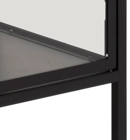 Černá kovová vitrína 80x99 cm Newcastle - Actona