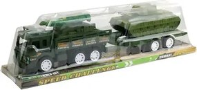 Vojenská sada s autem, přívěsem a tankem / Plast / Tank 15 cm / Od 3 l