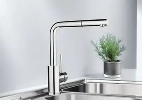 Blanco Mila S - Dřezová baterie s výsuvnou koncovkou chrom