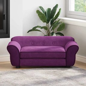 Pohovka pro psy vínová 72 x 45 x 30 cm plyš 171041