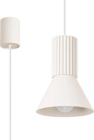 Sollux Lighting Závěsná lampa ESTRIA 1 béžová
