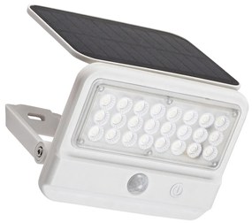 Rabalux 77090 solární venkovní reflektor s PIR Flaxton, bílá