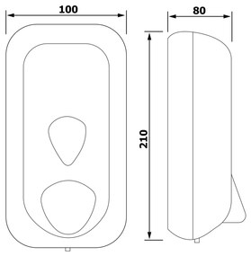 MARPLAST COLORED dávkovač tekutého mýdla 550ml, ABS, černá mat A71401NE