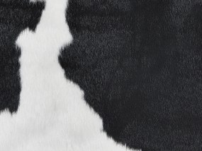 Koberec z umělé hovězí kůže 130 x 170 cm černý / bílý BOGONG Beliani