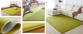 TZ Zelený jednobarevný obdélníkový koberec Polar 200 × 300