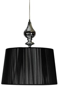 Candellux Černý závěsný lustr Gillenia pro žárovku 1x E27