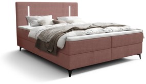 Jednolůžková postel 120 cm Ortega Bonell (terakota) (s roštem, s úl. prostorem) (s LED osvětlením). 1082608