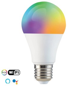 LED žárovka E27 8,5W Tuya app, RGBW, WiFi, dim
