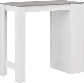 Barový stůl s regálem bílý 110 x 50 x 103 cm 280214