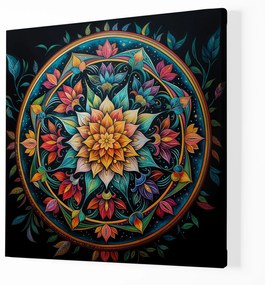 Obraz na plátně - Mandala Síla FeelHappy.cz Velikost obrazu: 120 x 120 cm