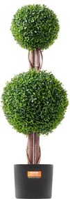 2 Kusů 0,9 m Umělý buxus Topiary Strom Umělá rostlina UV – PE Two-Tone Milan Grass
