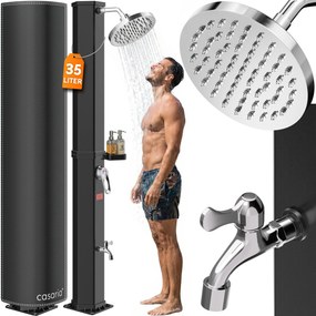 Solární sprcha černý 35L