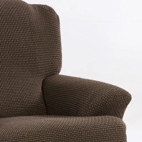 Super strečové potahy NIAGARA tabáková trojkřeslo (š. 180  - 230 cm)