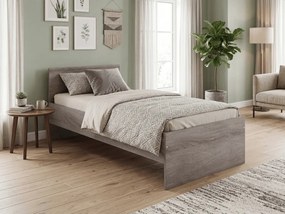 Postel ELISA 90 x 200 cm, dub lanýž Matrace: Matrace Coco Maxi 20 cm, Rošt: Bez roštu