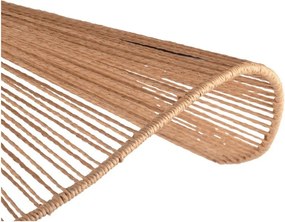 Kovové závěsné svítidlo v přírodní barvě se stínidlem z papírového výpletu ø 80 cm Sombra – Leitmotiv