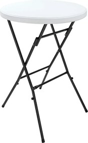 Cateringový skládací barový stůl STABLE 72 cm bílý