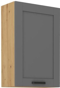 Kuchyňská skříňka LUNA 60 G-90 1F korpus: dub artisan, barva dvířek: šedá DUST