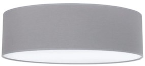 Stropní svítidlo Gaja, 1x šedé textilní stínítko, (bílé plexisklo), (fi 50cm)