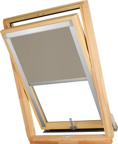 Dekodum Termoizolační roleta na střešní okno typu VELUX MK04/M04/304 Barva látky: Graphite Silver, Barva profilu: Bílá