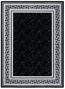 Dywany Łuszczów Kusový koberec Gloss 2813 87 greek black/grey ROZMĚR: 160x220