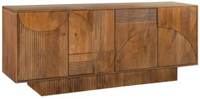 Invicta Mangová komoda ART DECO hnědá 170 cm