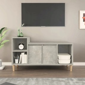 Tv Skříňka 100X35X55 Cm Kompozitní Dřevo Betonová šedá