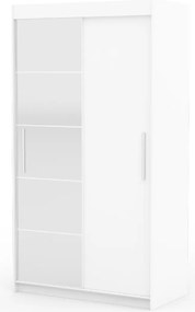 ADRK Furniture Posuvná skříň se zrcadlem ESTI 120 SW-ESI-120-W
