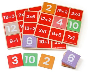 Bigjigs Toys Matematické bingo Násobení a dělení