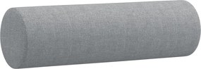 2dílná sedací souprava s polštáři světle šedá textil 3201584