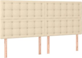 Box spring postel s matrací krémová 180x200 cm textil 3128866