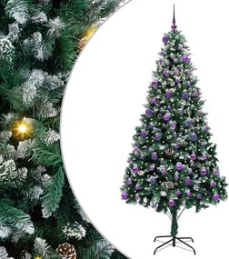 Umělý vánoční stromeček Zelená 240 cm PVC, ocel a plast 3396288