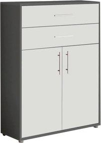 XXXLutz SKŘÍŇ NA ŠANONY, antracitová, bílá, 84,4/113,6/33 cm MID.YOU - Online Only kancelářský nábytek - 001067016904