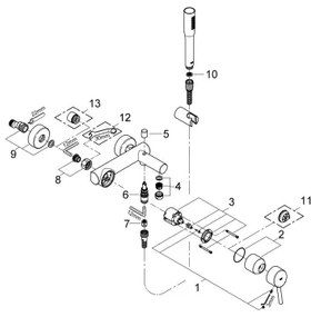 GROHE 32212001 - Vanová baterie CONCETTO lesklý chrom