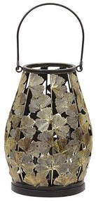 Dekorativní lucerna kovová zlatá SOMERSET Beliani
