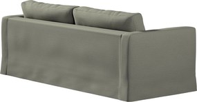 Potah na pohovku IKEA  Karlstad 3-místná, nerozkládací, dlouhý barva šedá látka pletený vzor