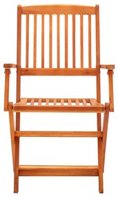 Skládací zahradní židle 8 ks masivní eukalyptové dřevo,  3087148