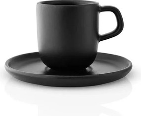 Šálek na espreso s podšálkem Eva Solo NORDIC KITCHEN 65ml černý