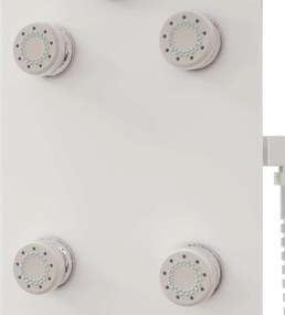 Sprchový panel skleněný 25 x 47,5 x 130 cm bílý 151419