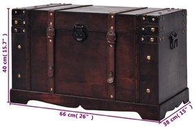 Vintage truhla dřevěná 66 x 38 x 40 cm - Default Title
