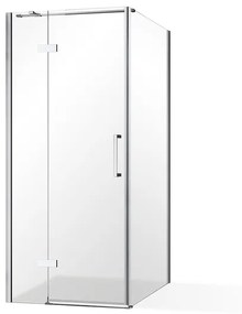 Jednokřídlé sprchové dveře OBDNL(P)1 s pevnou stěnou OBDB Levá 80 cm 80 cm 200 cm OBDNL1-80_OBDB-80