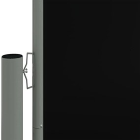 Zatahovací boční markýza černá 200 x 1 200 cm,  318078