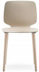 PEDRALI - Židle BABILA 2750 DS s jasanovou podnoží - světle hnědá
