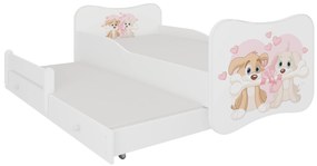 Dětská postel s matracemi GONZALO II 160x80 Motiv: ČERVENÉ AUTO