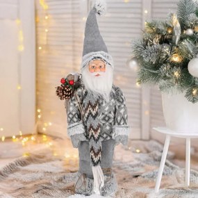 Vánoční dekorace Santa Claus s pytlem 50 cm