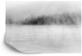 Fototapeta Mlha Na Vodě V Černé A Bílé Omyvatelný vlies 104x70.5