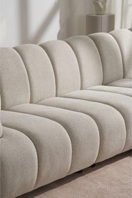 House Nordic Třímístná pohovka TAZA béžová 276 cm pravá 1360005