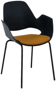 Houe Denmark - Židle FALK s čtyřnohou podnoží a čalouněným sedákem