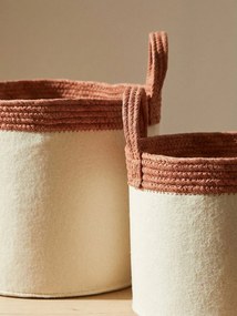 Sinsay - Úložné koše s pletenými uchy 2 pack - béžová