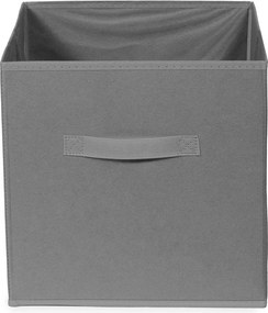 Tmavě šedý plastový úložný box 31x31x31 cm – Compactor